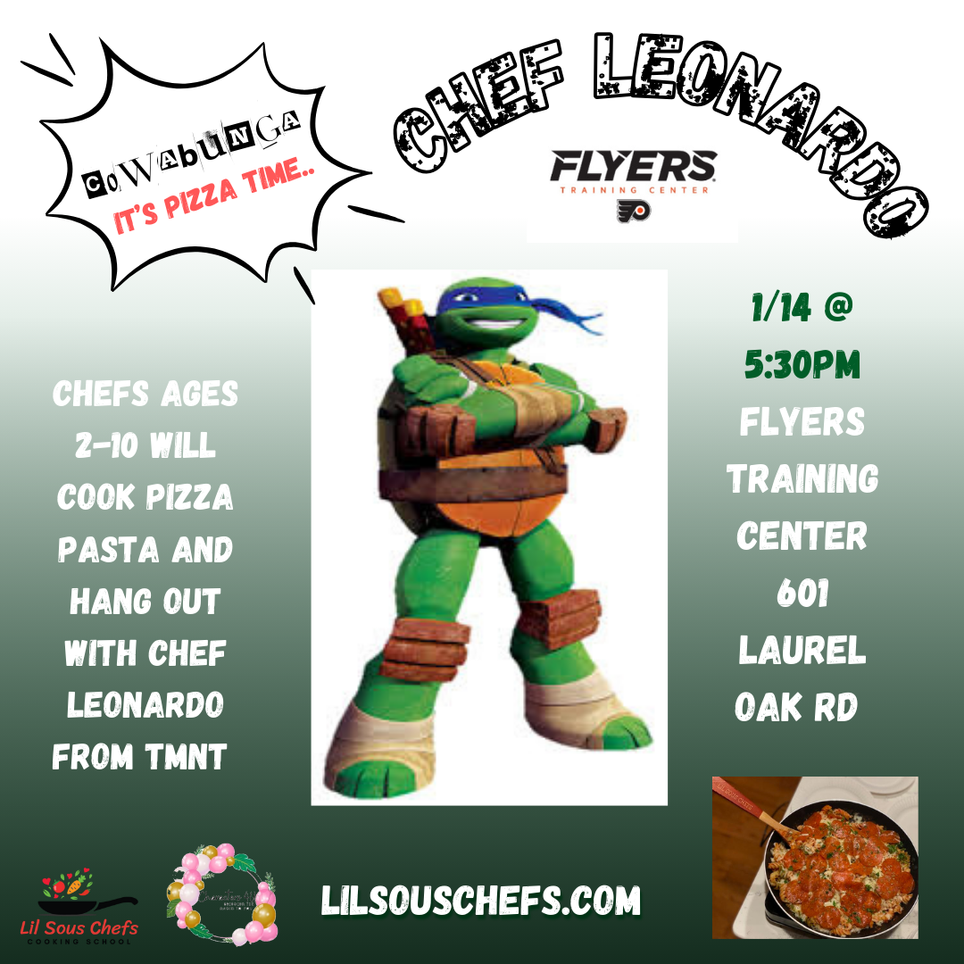 Chef Leonardo ~ TMNT – Lil Sous Chefs Cooking School | Fun Cooking ...