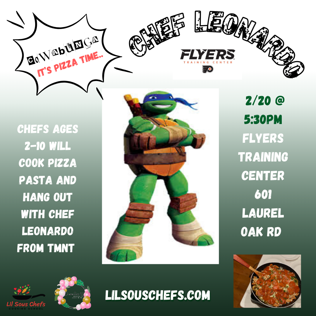 Chef Leonardo ~ TMNT (Copy) – Lil Sous Chefs Cooking School | Fun ...