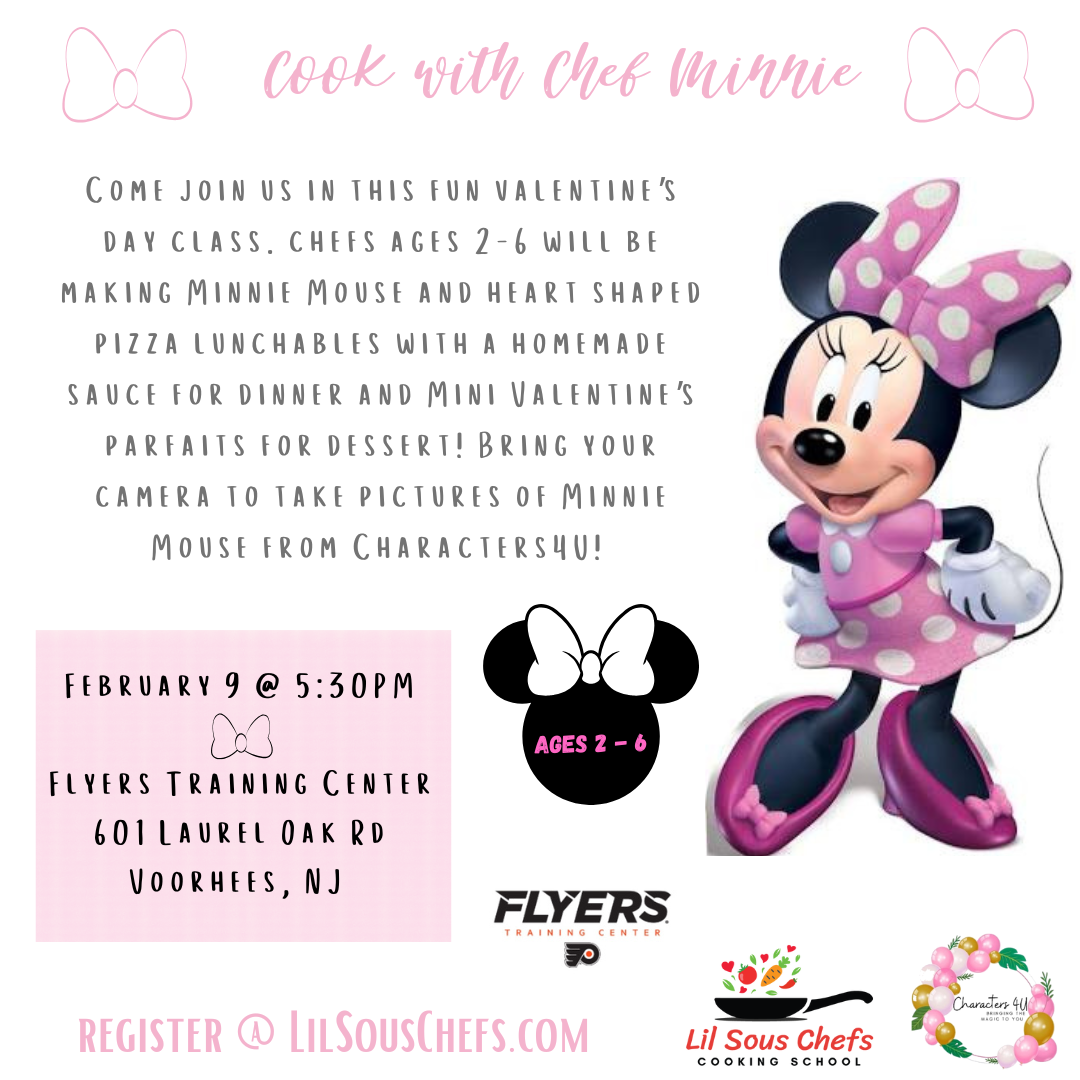 Chef Minnie Mouse – Lil Sous Chefs Cooking School | Fun Cooking School ...